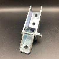 China Custom Size Galvanized Steel Slotted Adjustable Brace Fitting for sale