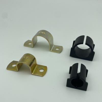 China Abrazadera de cojín Omega de zinc amarillo de tamaño personalizado en venta