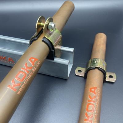 China Acopladores de almohadón de silla de montar de zinc amarillo de dos agujeros en venta