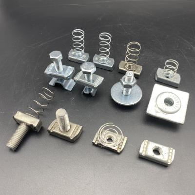 China Different Size m8 m10 m12 Hot Dip Galvanized Unsitrut Spring Nuts for sale
