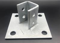 China Powder Coated 12 Holes Strut Post Base Brackets for sale