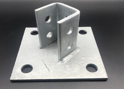 China Powder Coated 12 Holes Strut Post Base Brackets for sale