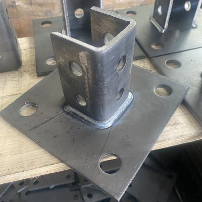 China High Quality Slotted Electrical Galvanized Strut Channel Post Base for sale
