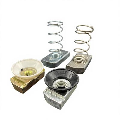 China m6 m8 Cone Nuts Gold Zinc Spring Nut with Plastic Wing for sale