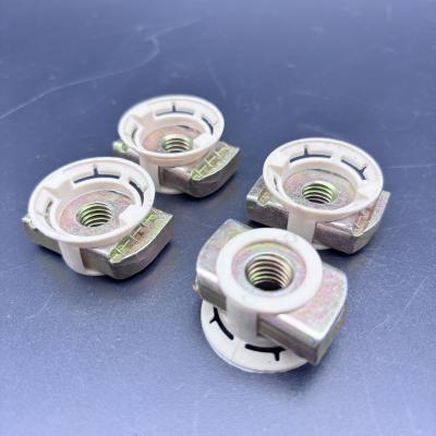 China Zinc Yellow-chromate Plated Plastic Wing Cone Spring Nut for sale