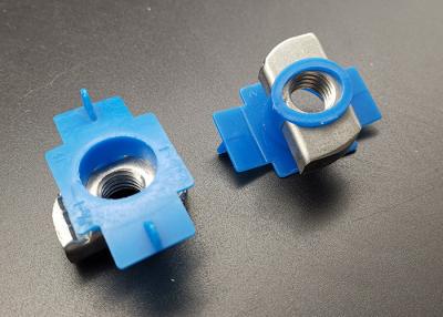 Cina Wing Spring Channel Nut PER ESEMPIO blu 5/16 di acciaio al carbonio spesso 6mm solare in vendita