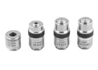 China Biological Microscope Achromatic Objective Set 4X 10X 40X 100X Chrome 195 Type for sale