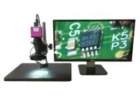 China HDMI Digital Microscope 14X-180X 2MP for PCB Inspection with LED Ring Light for sale