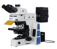 China Trinocular APO LED Fluorescent Microscope PL10x22mm Infinity Optical System 100W for sale