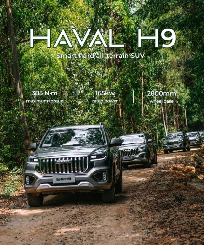 170km/H Haval H9 Second Hand Panoramic Sunroof Car Left Hand Drive 0