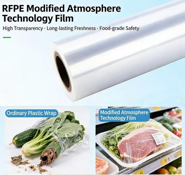 Quality Factory Full-Automatic Transparent PET Composite PE Membrane Packaging Machine for Food Grade Compostable Roll Film for sale