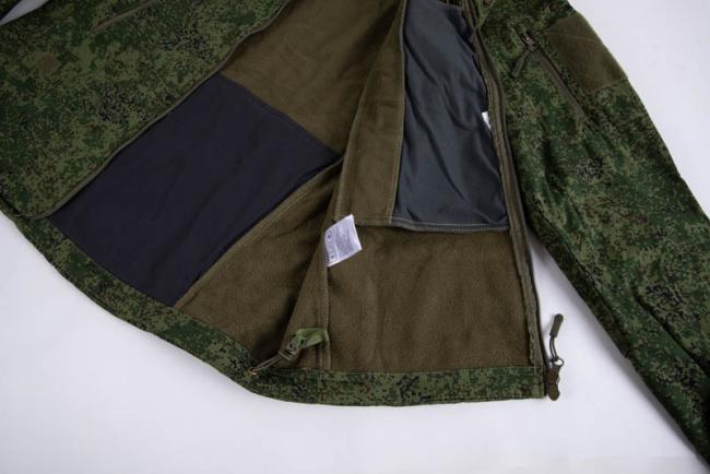 Close-up detail of jacket sleeve and cuff