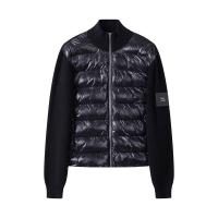 Quality Men's Hybrid Knit Bomber Jacket with Lightweight Synthetic Padding and Ribbed for sale