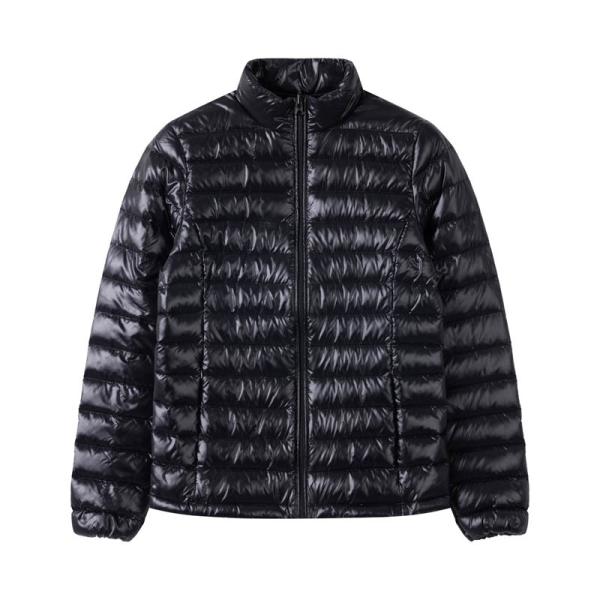 Quality Men's Ultra Light Shiny Black Wind-Resistant Down Jacket Packable Puffer Jacket for sale