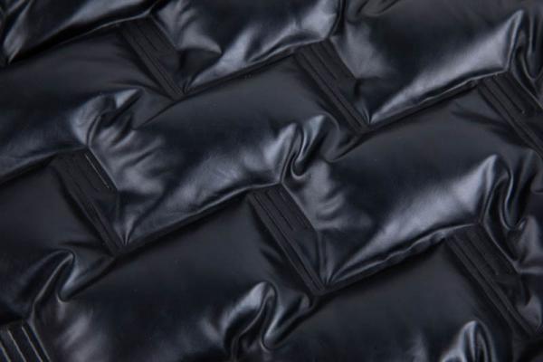 Quality Men's Glossy Black Chevron Quilted Puffer Bomber Jacket with Regular Fit for for sale