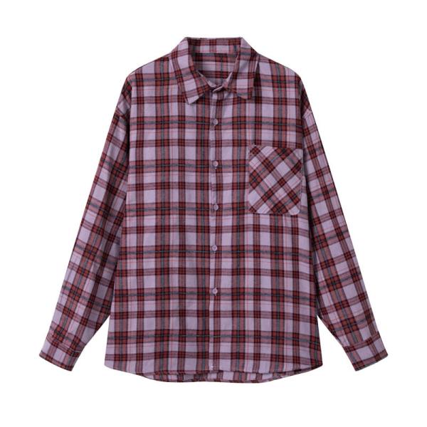 Quality Unisex Vintage Soft Brushed Flannel Shirt with Classic Plaid Pattern and Relaxed Fit for sale