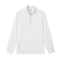 Quality Unisex Textured Piqué Classic Polo Shirt with Breathable Half-Zip Mock-Neck Top for sale