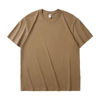 China Men's Heavyweight Crewneck T-Shirt - Premium Cotton, Relaxed Fit, Solid Color Basics for sale
