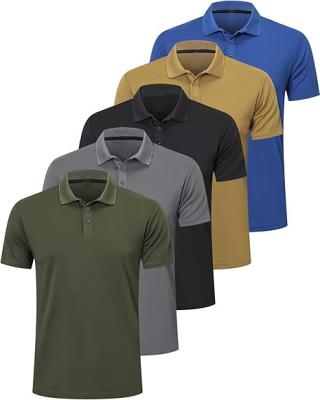 China Men's Quick-Dry Breathable Mesh Polo Shirt with Moisture-Wicking Technology for Golf & Work for sale