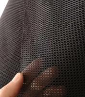 China 100% Polyester Single Layer Mesh Fabric Black Stretch Mesh Netting Cloth Custom Width for sale
