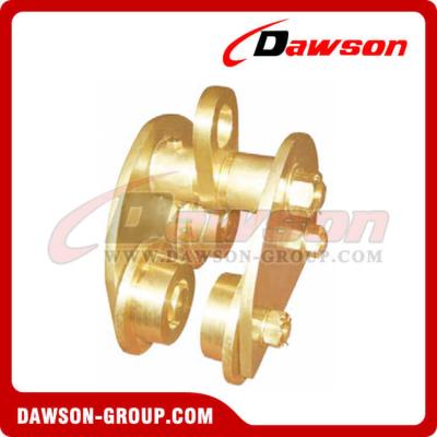 China Explosion-proof Trolley / Aluminum Bronze Alloy Pull type Trolley For Chain Hoist for sale