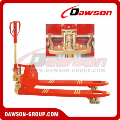 China Non Spark Hydraulic Pallet Truck / Explosion-proof Hydraulic Pallet Hand Truck for sale