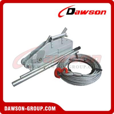 China DAWSON aluminum body wire rope pulling hoist for sale  from China Manufacturer for sale