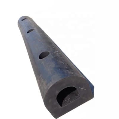 Solid Black D Shaped Rubber Fenders Excellent Weather Resistance Standard Package By Rubber Fender