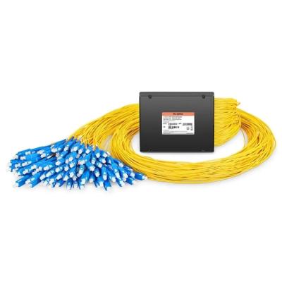 China 1x128 Fiber Optic PLC Splitter 128 Channel Low Insertion Loss For FTTH FTTx Data Center Communication for sale