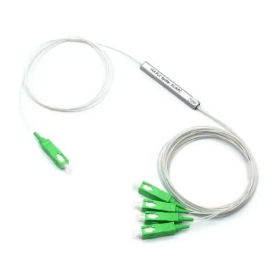 China Single Mode Multimode Fiber Optic Components 1x4 Optical Splitter 4 Way Fiber Optic Splitter for sale