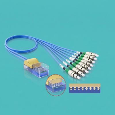 China High Precision Axis Alignment PM Fiber Array Unit Low Insertion Loss High Channel Scalability for sale