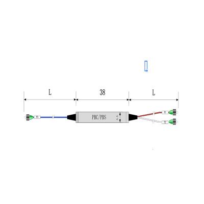 China PM PBS/PBC 1×2 High Precision Polarization Maintaining Beam Splitter / Combiner for sale