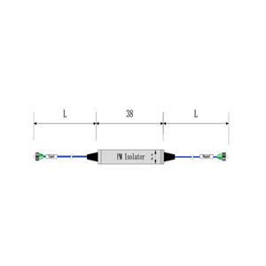 China In Line Optical Isolator 1310nm 1480nm 1550nm PM Polarization Maintaining Isolator for sale