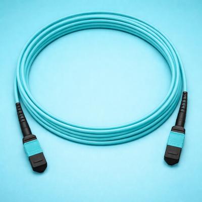 China No Contact MPO Patch Cord High Durability MPO Patch Cable For 400G / 800G Optical Modules for sale
