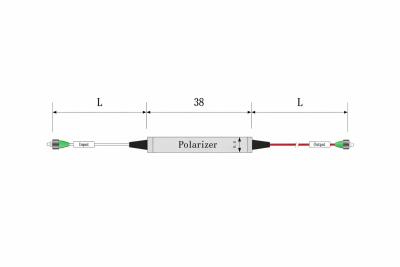China Optical Instrument In Line Fiber Polarizer 1310nm 1550nm 1064nm 980nm 850nm High Extinction Ratio for sale