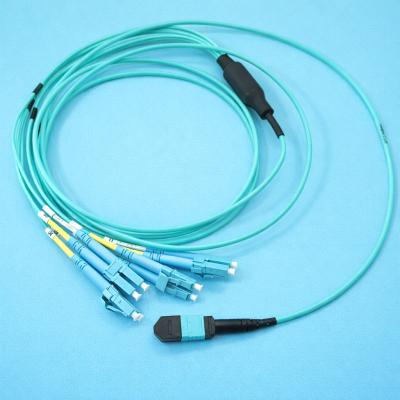 China MTP®/MPO Harness High Density Multi Fiber Breakout Cable 12F 24F 48F 72F 96F 144F for sale
