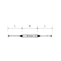 China Polarization Maintaining Isolator 1550nm Dual Stage Low Insertion Loss 0.5dB for sale