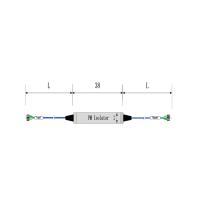 China Polarization Maintaining Isolator 1550nm Dual Stage Low Insertion Loss 0.5dB for sale