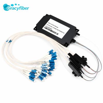 China 1525nm-1565nm Polarization Maintaining C Band DWDM Module 48CH 100G PM AAWG MUX DEMUX Metal Module for sale