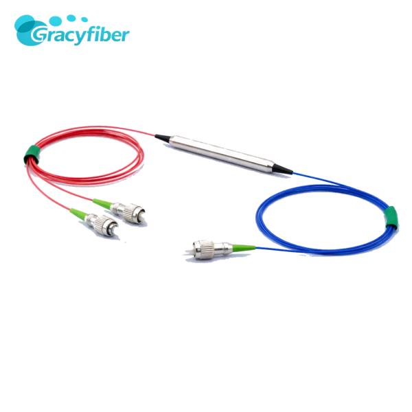 Quality Low Insertion Loss High Isolation Fiber Optic Circulator 1550nm 3 Port For EDFA Fiber Laser for sale