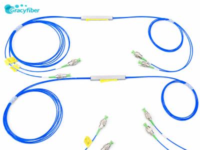 China 2x2 Optical Coupler , Compact Fiber Optic Coupler Low Insertion Loss For Communication Network for sale