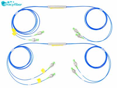 China Single Mode Multimode Fiber Optic Components 1x4 Optical Splitter 4 Way Fiber Optic Splitter for sale