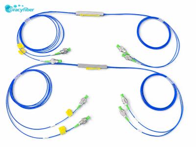 China 1x32 Optical Fiber PLC Splitter 32 Channel  For FTTH FTTx Fiber Sensing / Optical Testing for sale