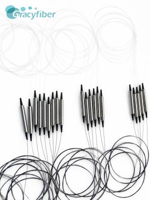 China 1*2 Filter PM Fiber Coupler，Splitting Ratio1/99,Steel Tube type,
PM 1310nm Panda fiber With 0.9mm Hytrel Blue Tube, for sale