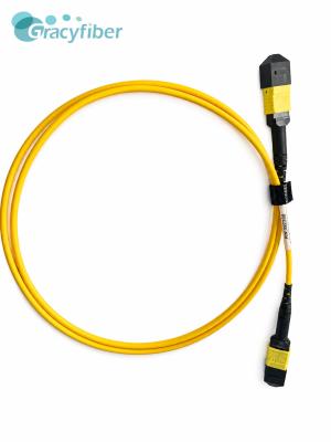 China Polarization Maintaining PM MPO Fiber Optic Patch Cord Low Insertion Loss High Return Loss for sale