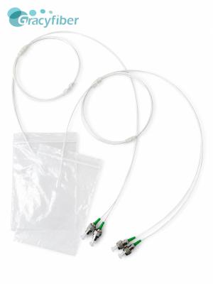 China 1CH Single Mode Fiber Array Block (FOFA-1010223101) | 8° Angle, FC-APC Connector | 1m Length SMF-28e with 0.9mm White Loose Tube for sale