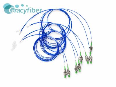 China 14CH PM Fiber Array | 0° Flat Quartz Block, 127μm Pitch | PM II+I Alignment, Slow Axis to Key | High ER 25dB PMFA | Gracyfiber for sale