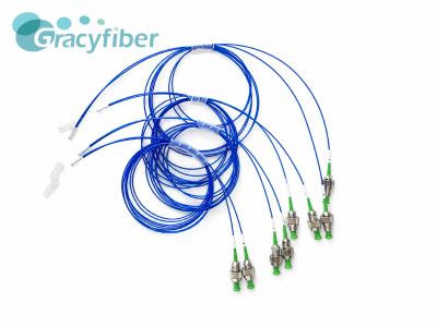 China 8CH PM Fiber Array | 250μm Pitch, 0° Flat Quartz Block | Corning PM1550, Slow Axis Aligned to Key | High ER 25dB PMFA | Gracyfiber for sale