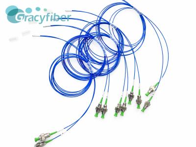 China Gracyfiber 8CH PM Fiber Array | 127μm Pitch, 8° Angle Quartz Block | Corning PM630-HP, Slow Axis to Key | High ER >18dB, FC/APC for sale
