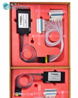 China 40CH Flat Top AAWG DWDM Module 100GHz C16 C55 Fiber Optical Mux Demux FC APC for Data Center and DWDM System for sale